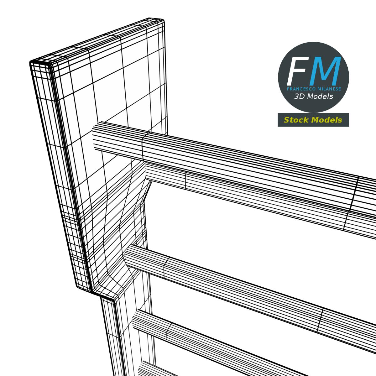 3D MODEL - Double Swedish ladder