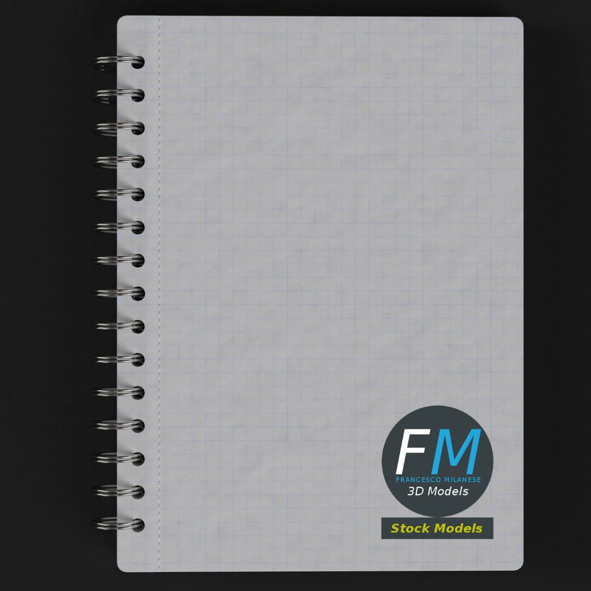 3D MODEL - Spiral notebook