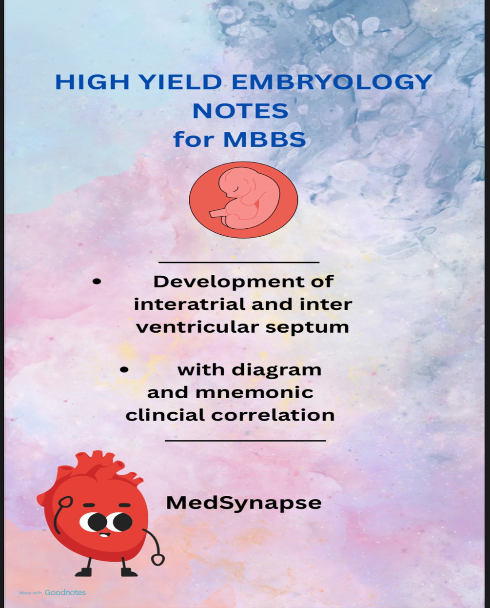 Embryology notes : Interatrial Septum Development