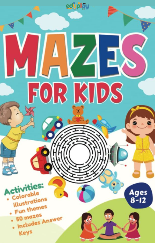 Kids Activity Pack – Mazes, Puzzles & Creative Games"