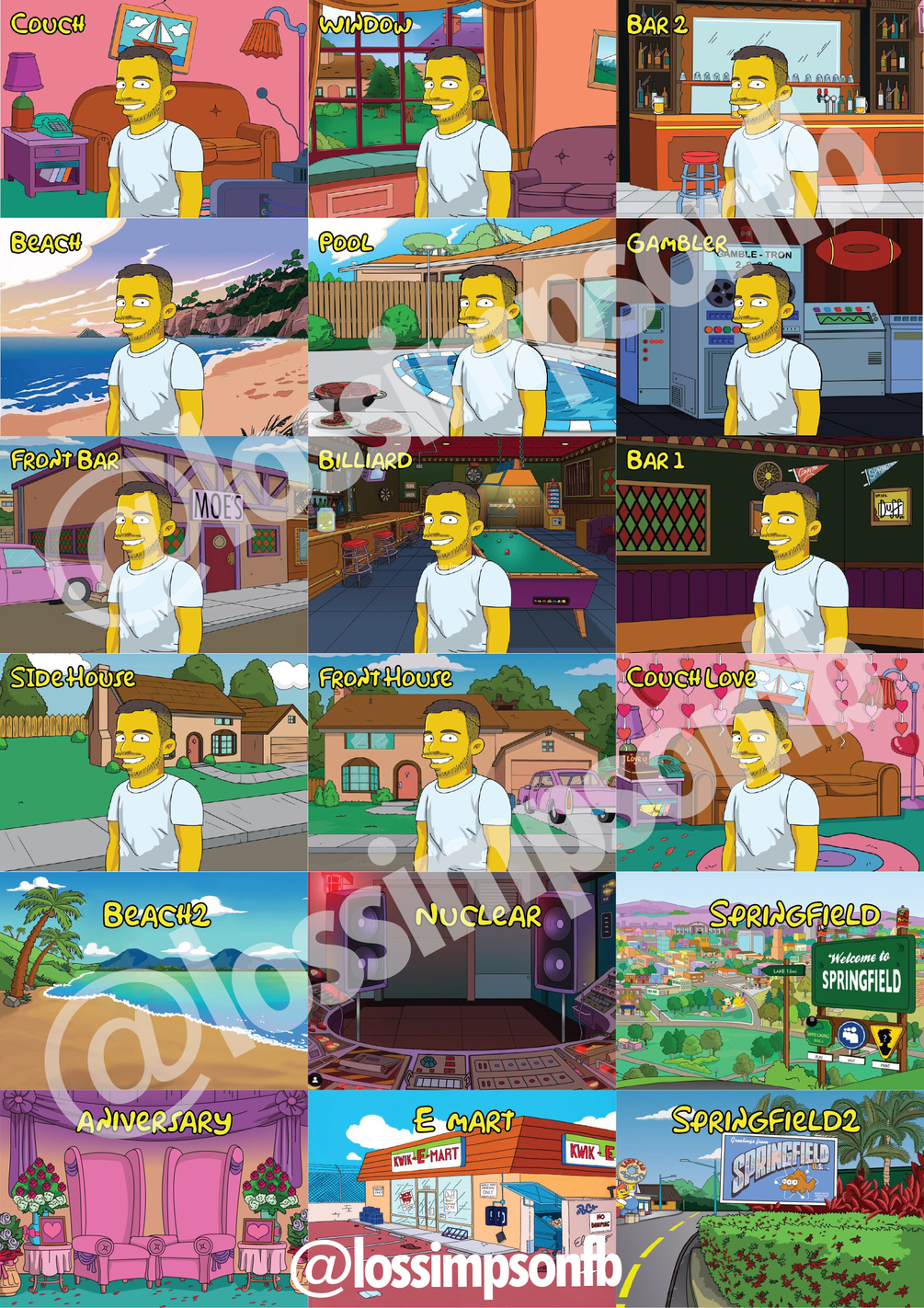 Transformate en un personaje de Los Simpson