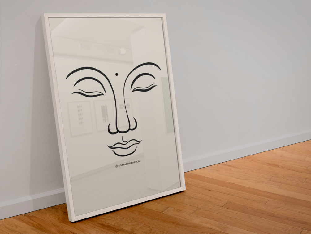 Buddha Face | DIGITAL Art Print duo