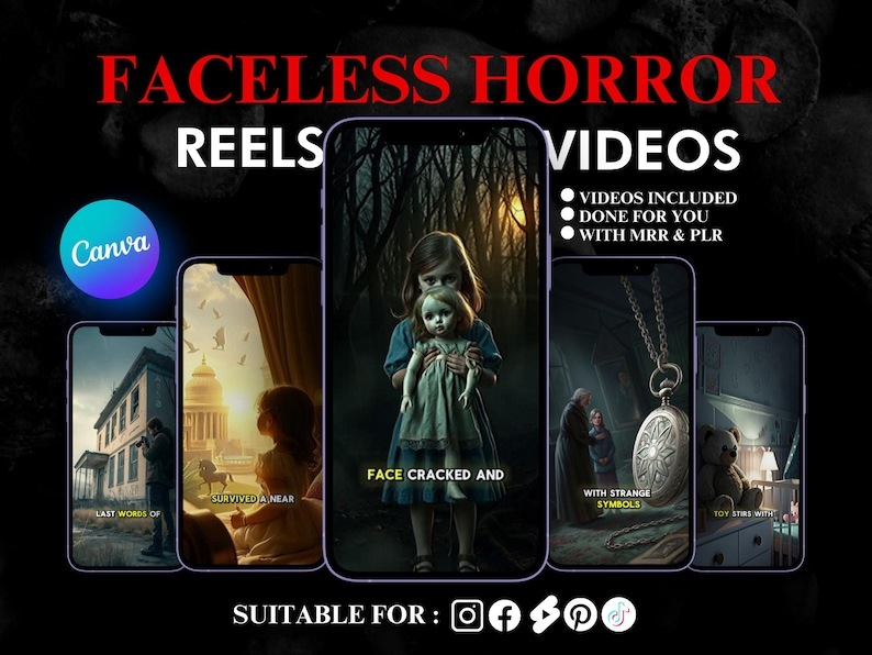 Faceless Horror Video Pack – Go Viral in the Dark