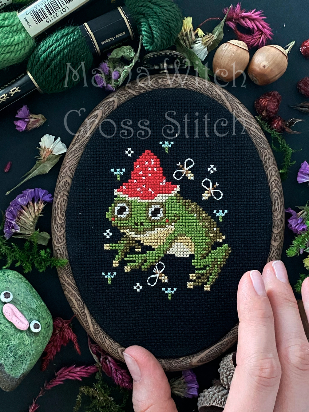 AMONITA FROGGIE cross stitch pattern
