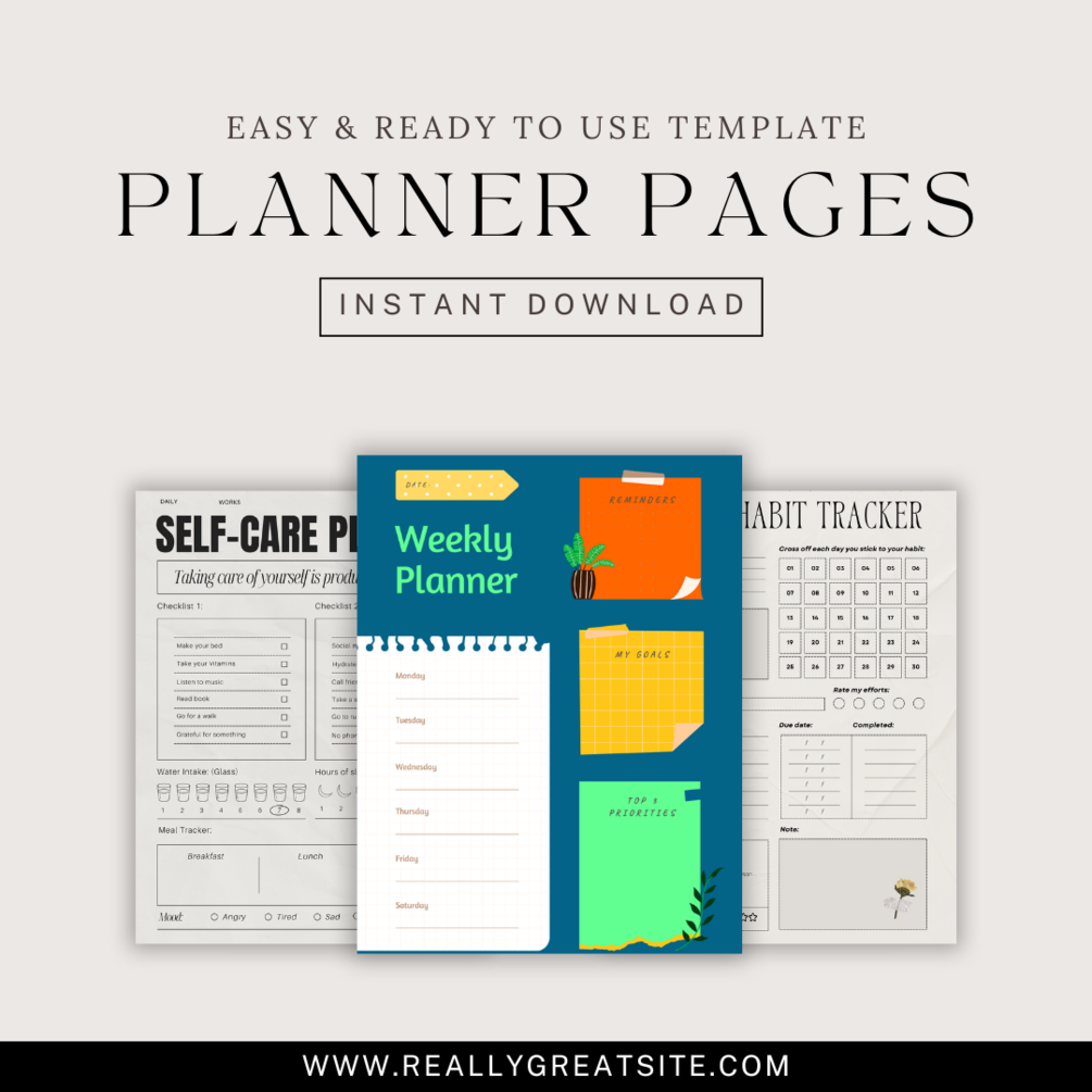 Editable Planner Template – Organize Your Life with Ease