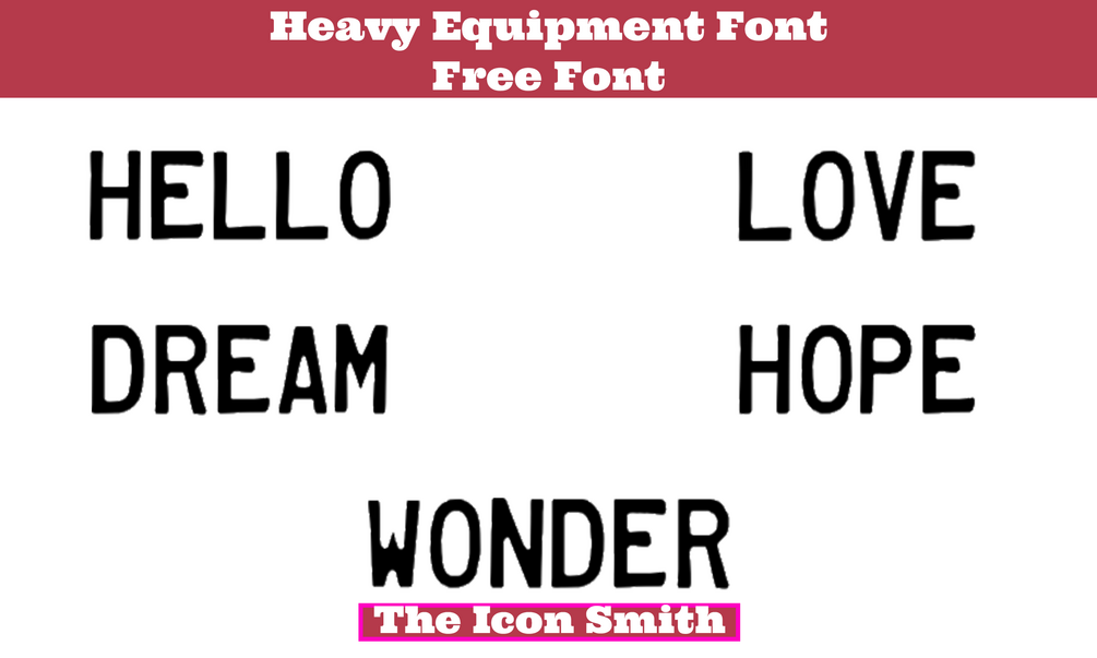 Free Heavy Equipment Font