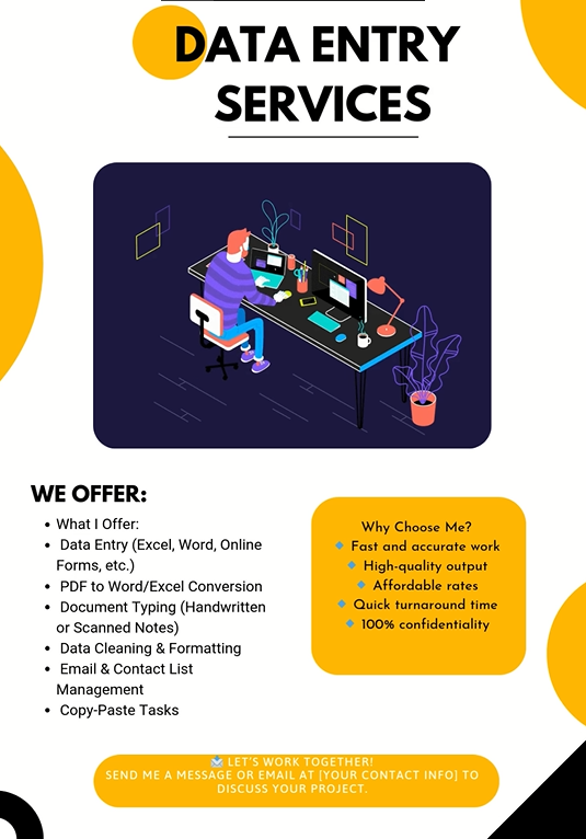Data Entry Services || Efficient, Accurate, and Reliable