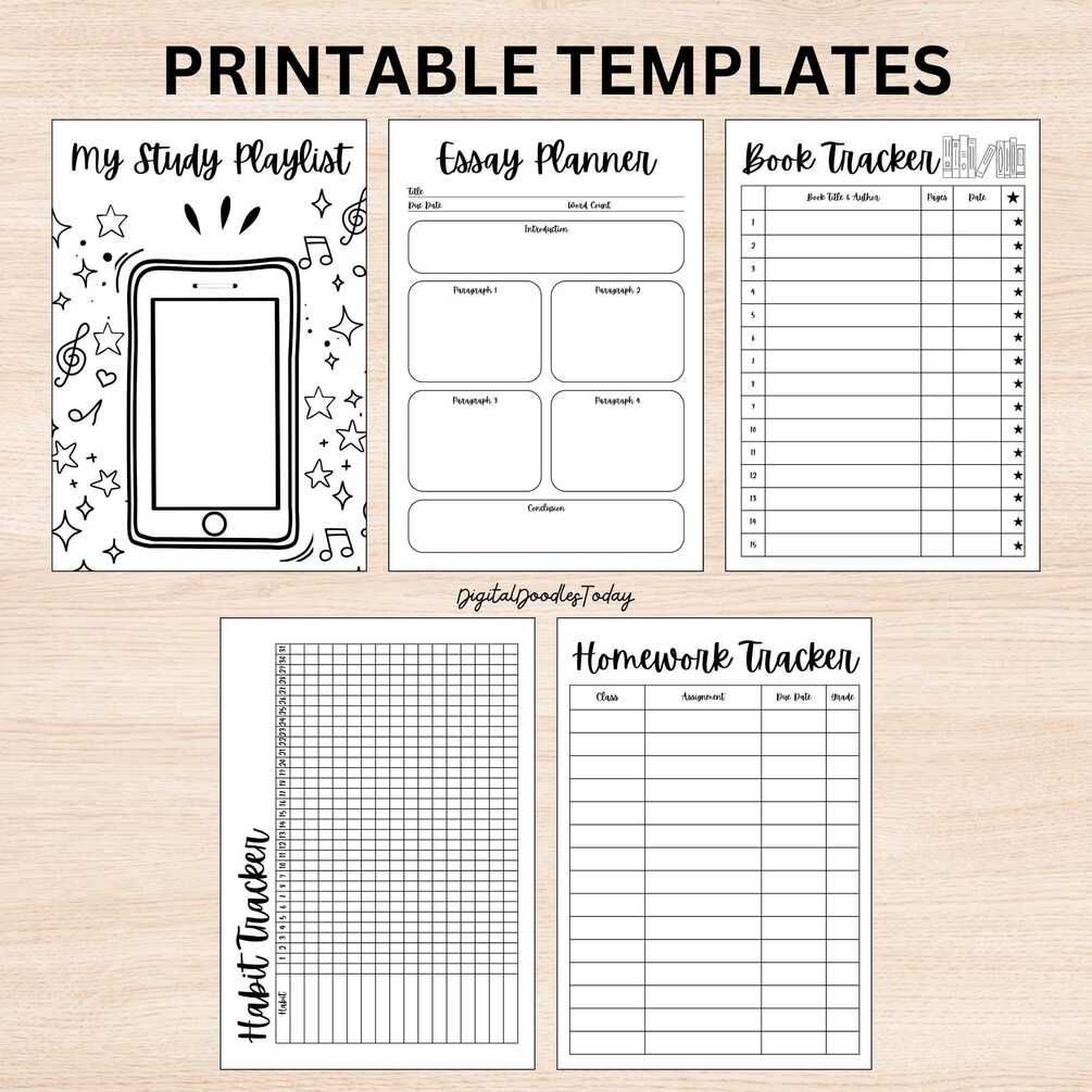 Student Study Bundle, Student Bullet Journal, Bullet Junk Journals ...
