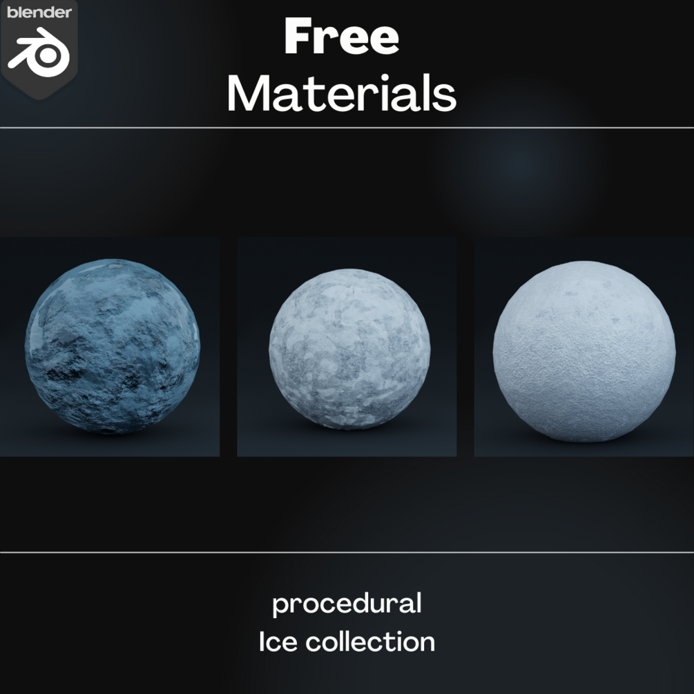 Blender Ice Materials