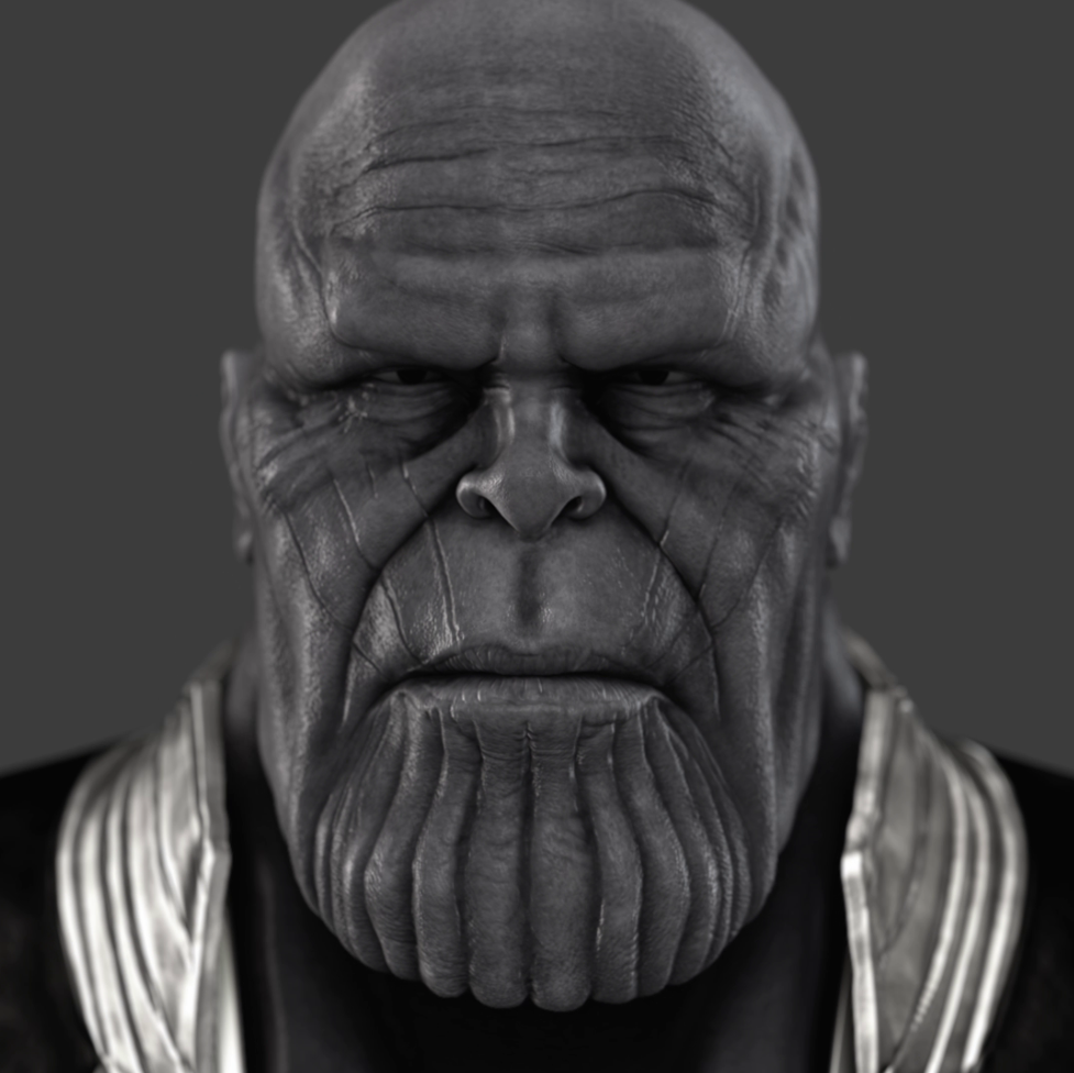 Thanos portrait Zbrush Sculpt