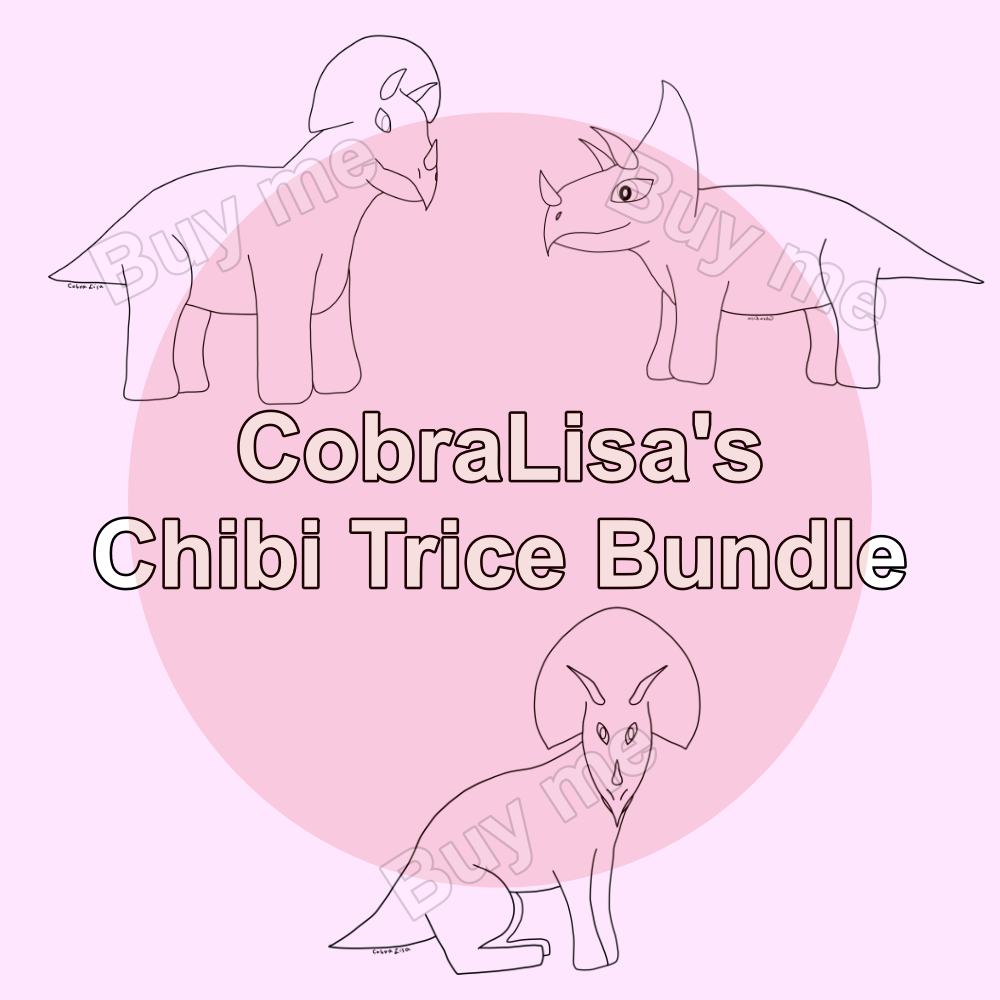 [P2U] Chibi Triceratops Base Bundle