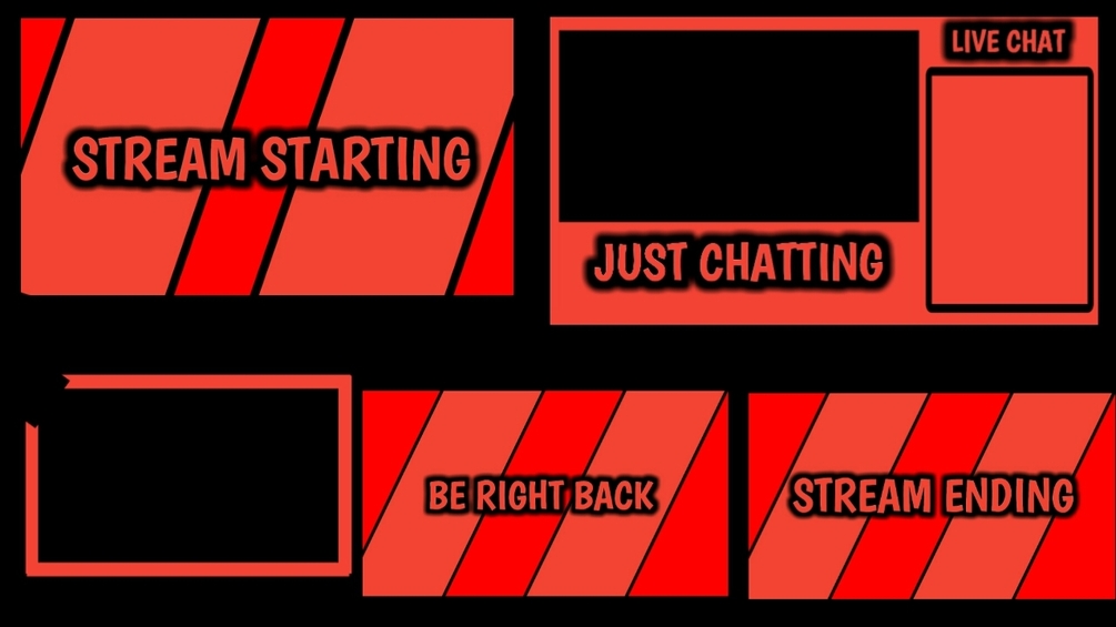 Red bull Overlays (OBS Studio / OBS.Live / Streamlabs OBS)