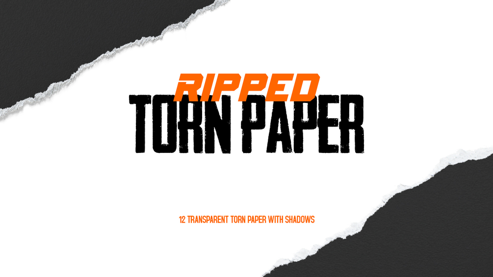 Isolated Ripped Paper | 12 High-Quality Tear Elements