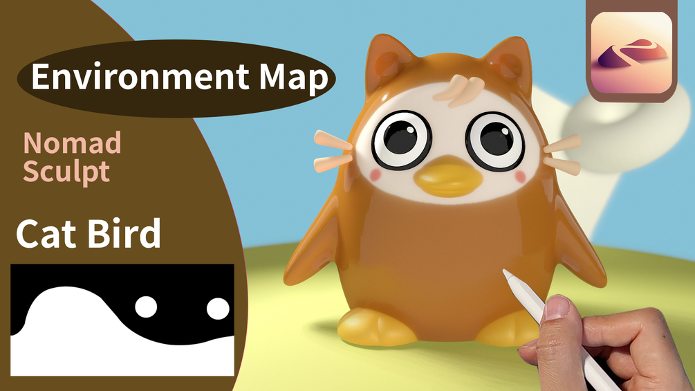 Juneva 3D_Environment map for simple character Nomad Sculpt