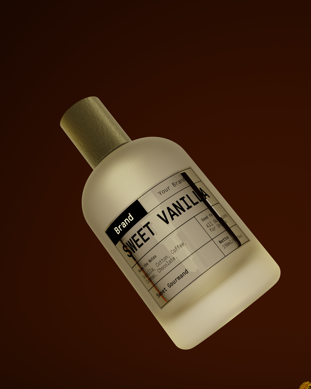 Realistic Perfume Bottle 3D Model – Sweet Vanilla – Blender, FBX, OBJ ...