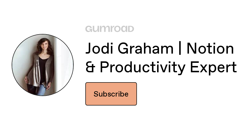 Jodi Graham | Notion & Productivity Expert
