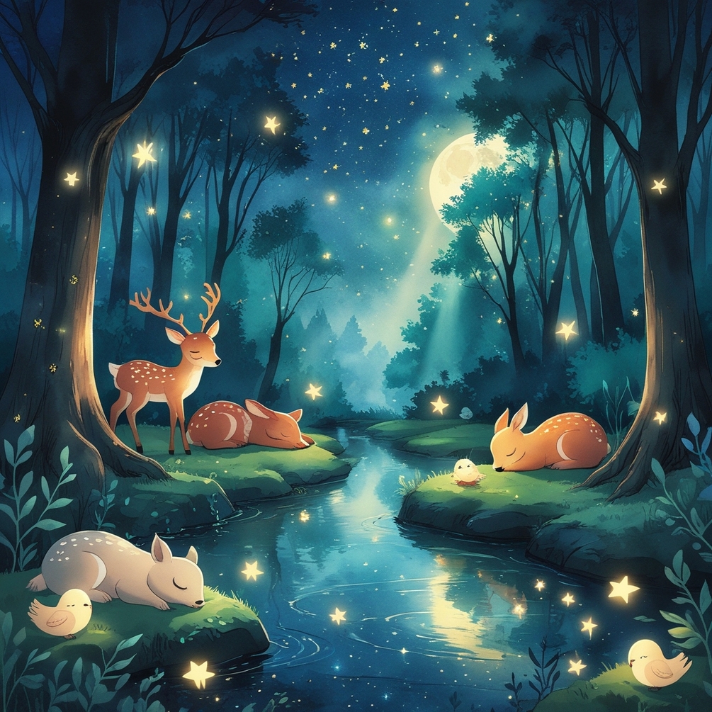 Whispering Woods Lullaby. Nursery Rhyme