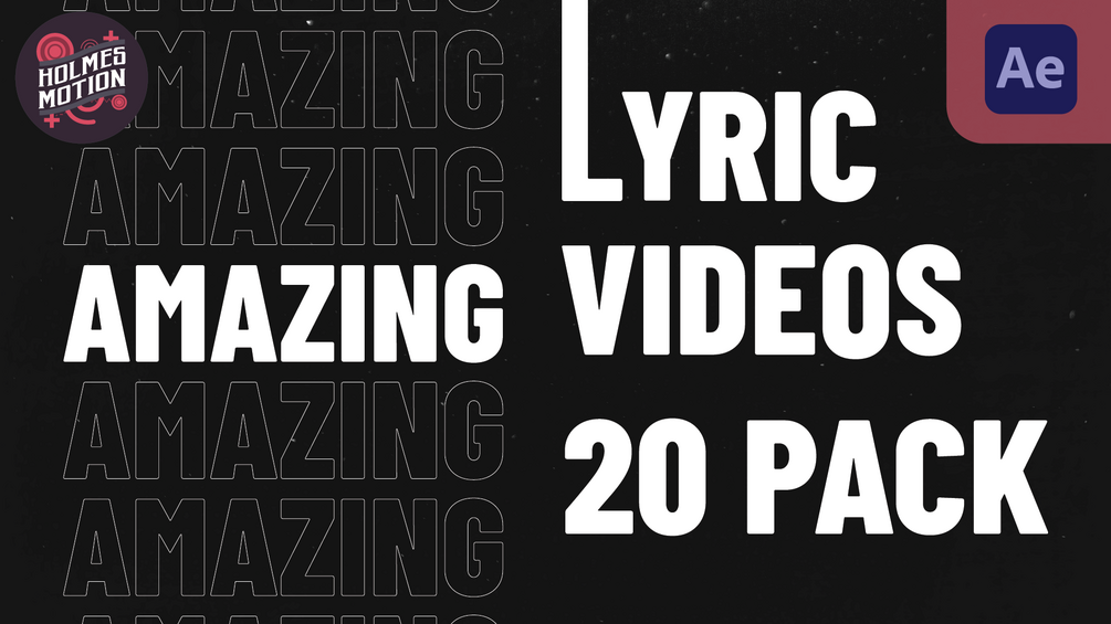 Lyric Video Animations - 20 Pack - After Effects - Patrons