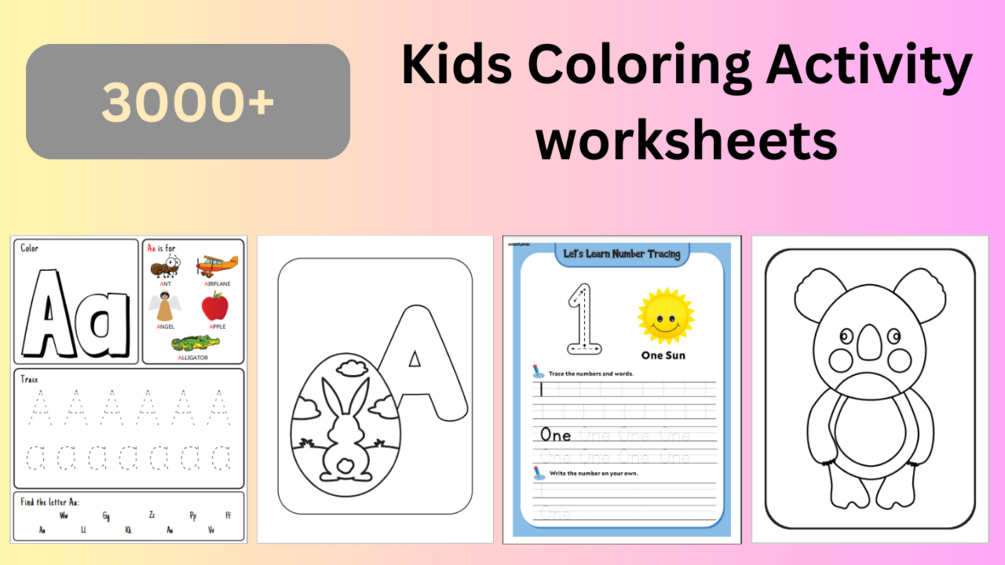 3000+ Kids Worksheets