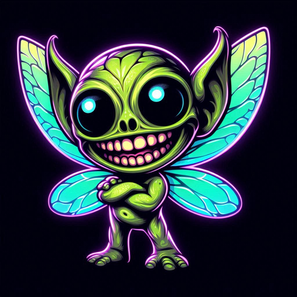 100 DALL-E T-Shirt Designs - Cute Grotesque Mascot