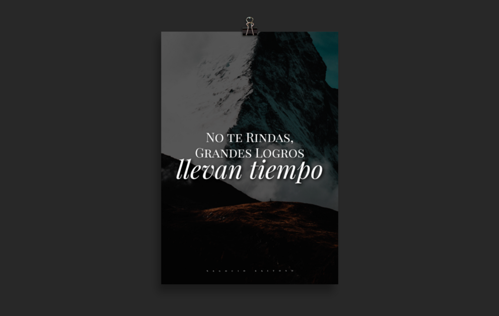 No te Rindas (Póster HD)