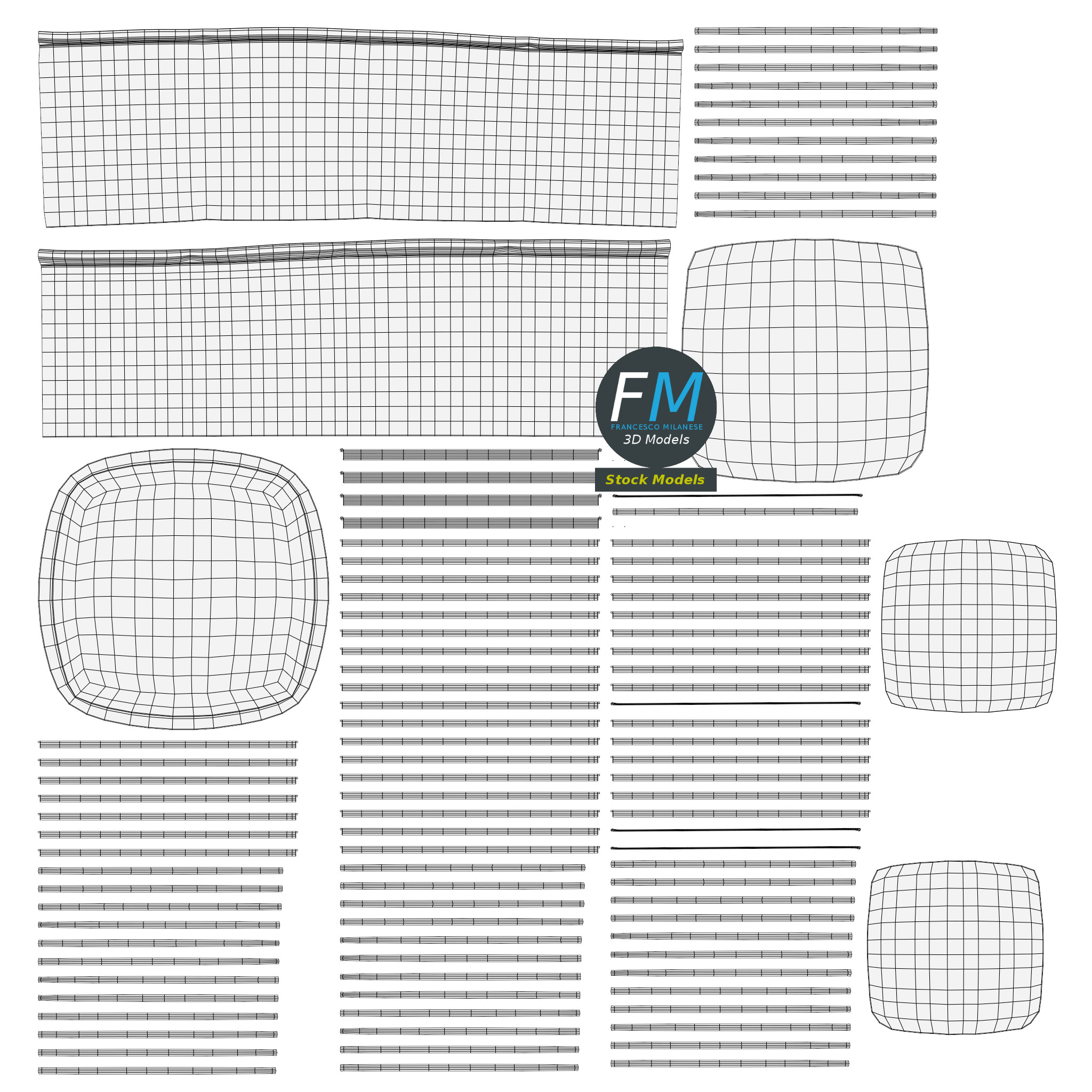3D MODEL - Sand block concertainer barrier
