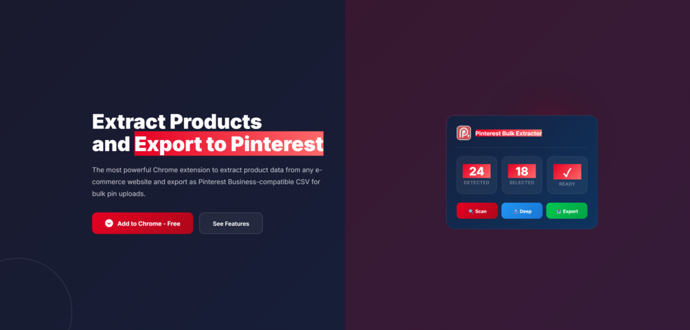 Pinterest Bulk Extractor Premium