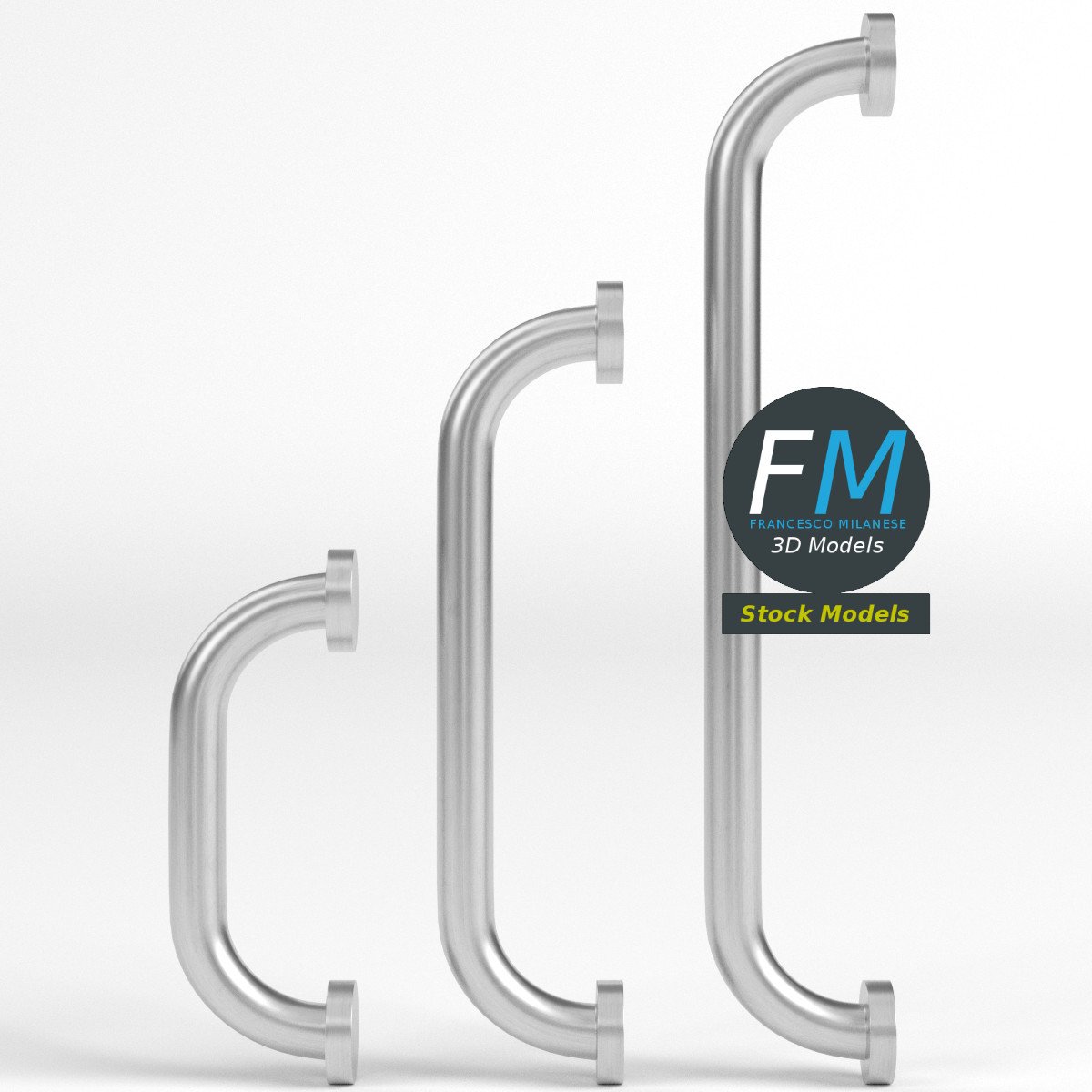 3D MODEL - C-type door handles