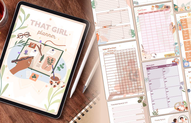 THAT GIRL Planner | 2024 Digital Planner | GoodNotes Planner | Self ...