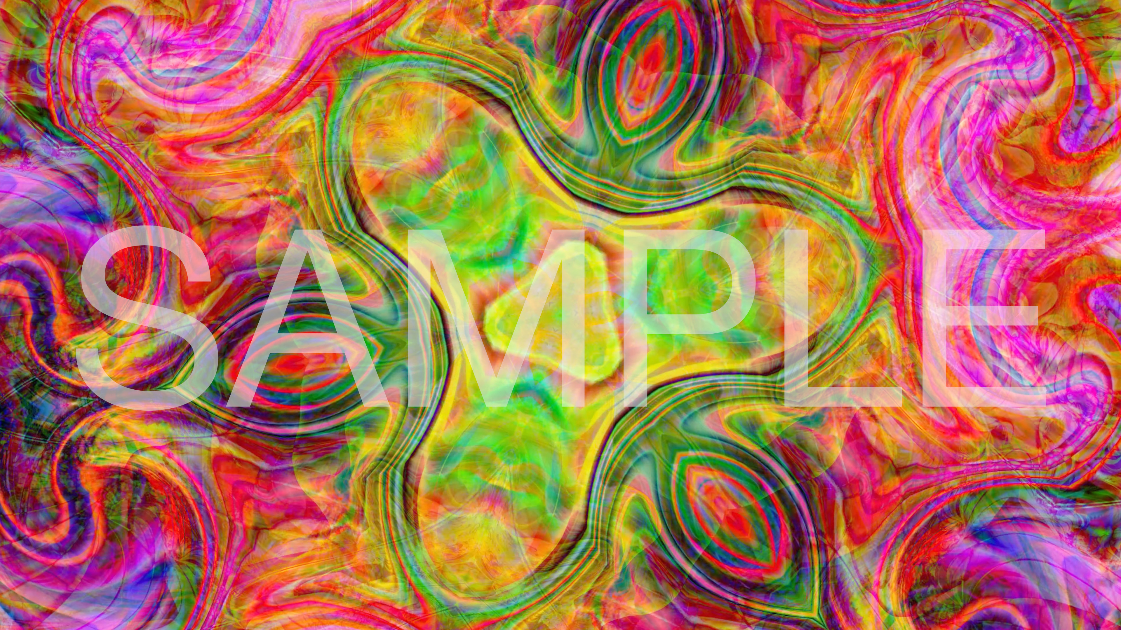 5 Pack Multi Purpose 4K Digital Art #10 - Psychedelic printable art for ...