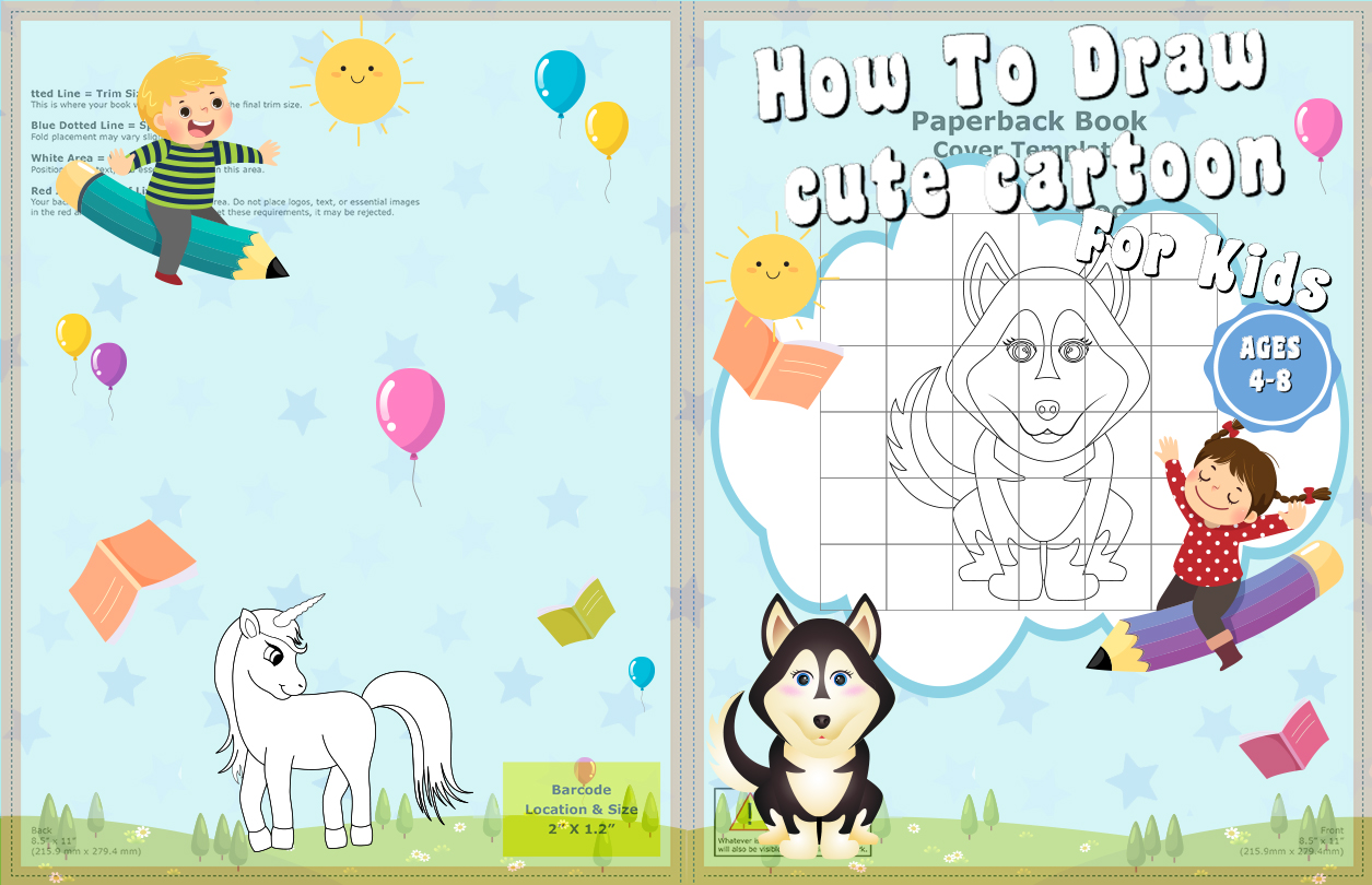 How To Draw Cute Cartoon For Kids