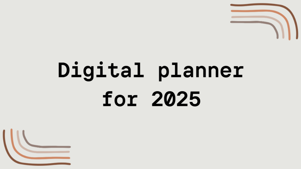 2025 Digital Planner – Stay Organized & Achieve Your Goals!