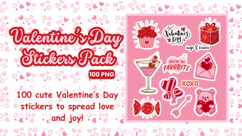 Valentine’s Day Stickers Pack