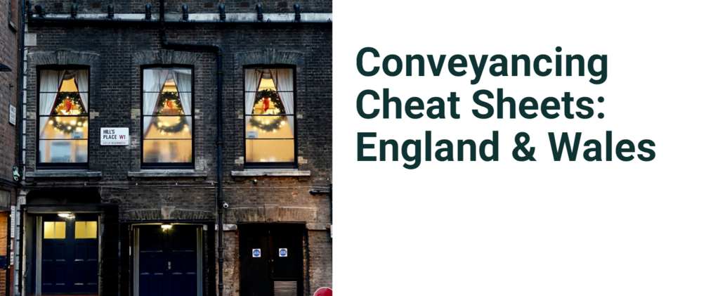 Conveyancing Cheat Sheet