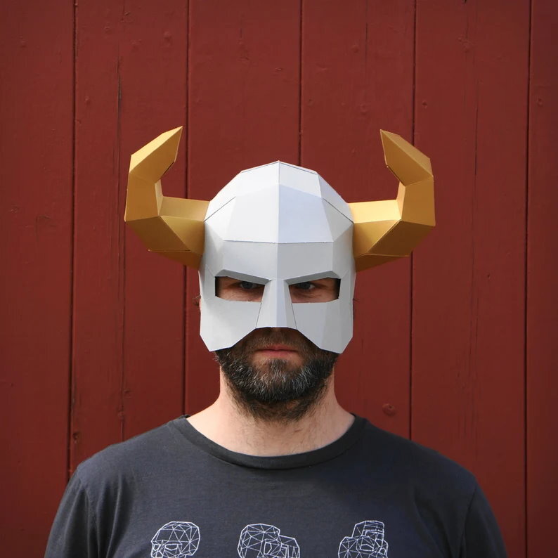 Barbarian Mask 3D PaperCraft