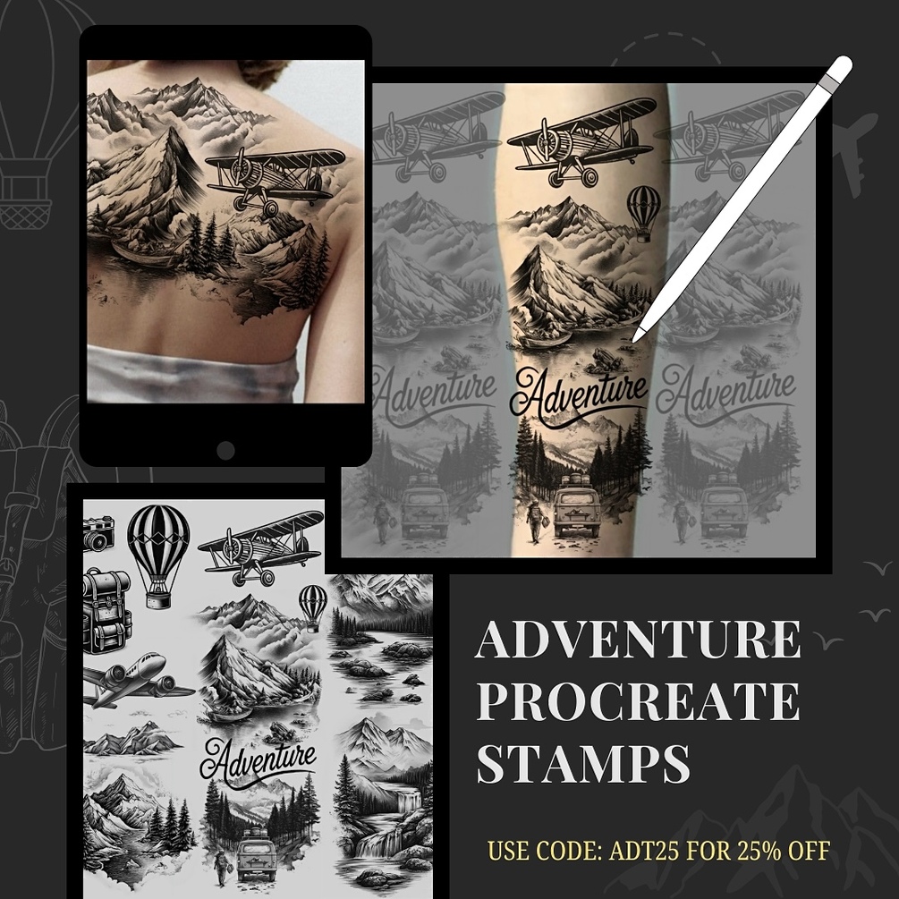 Adventure Procreate Stamps