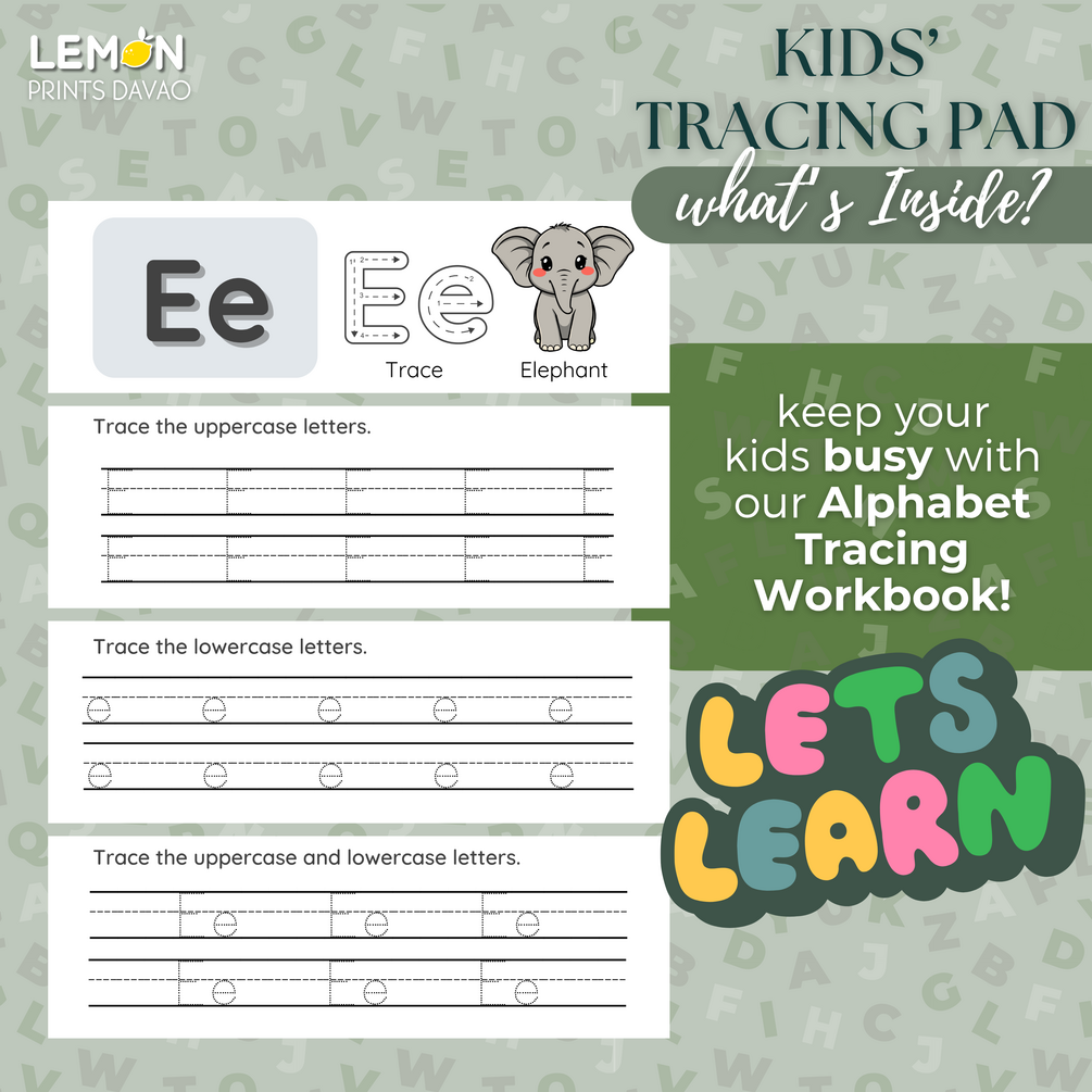 Alphabet Animal Tracing workbook TEMPLATE (Ready to print & editable)