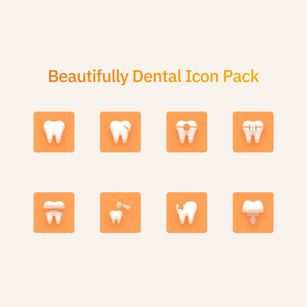 Dental icon pack