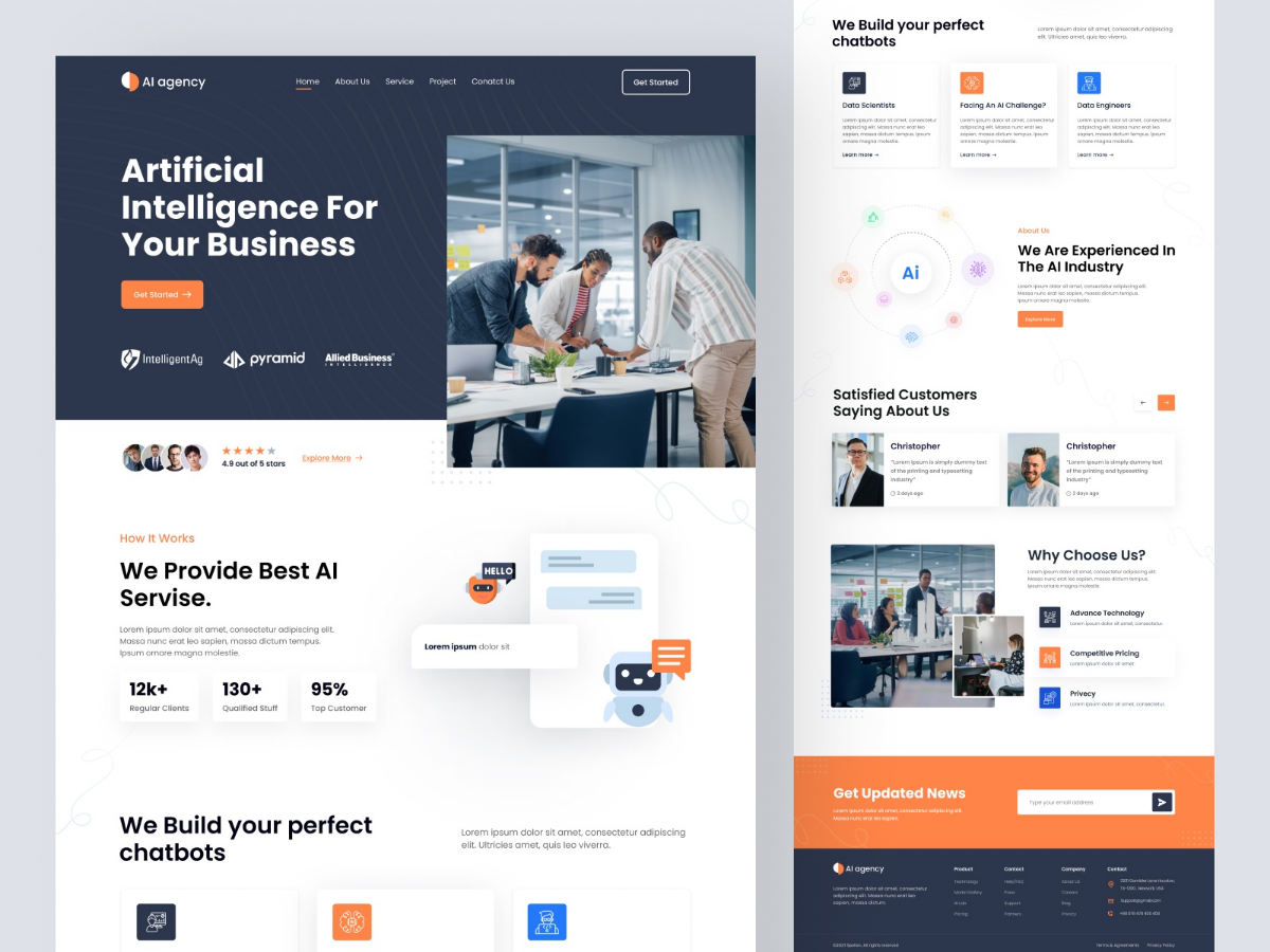 AI Agency Website Design