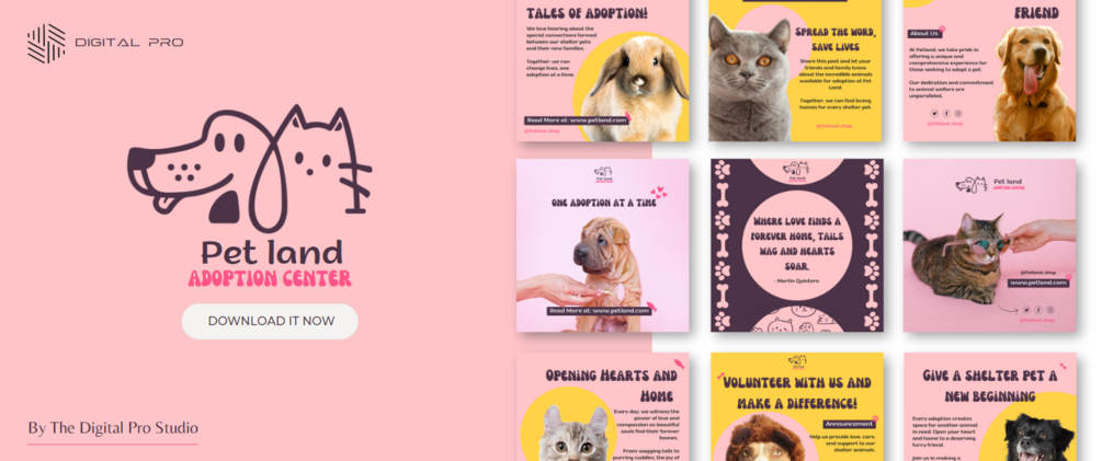 Pet Land - Template Kit