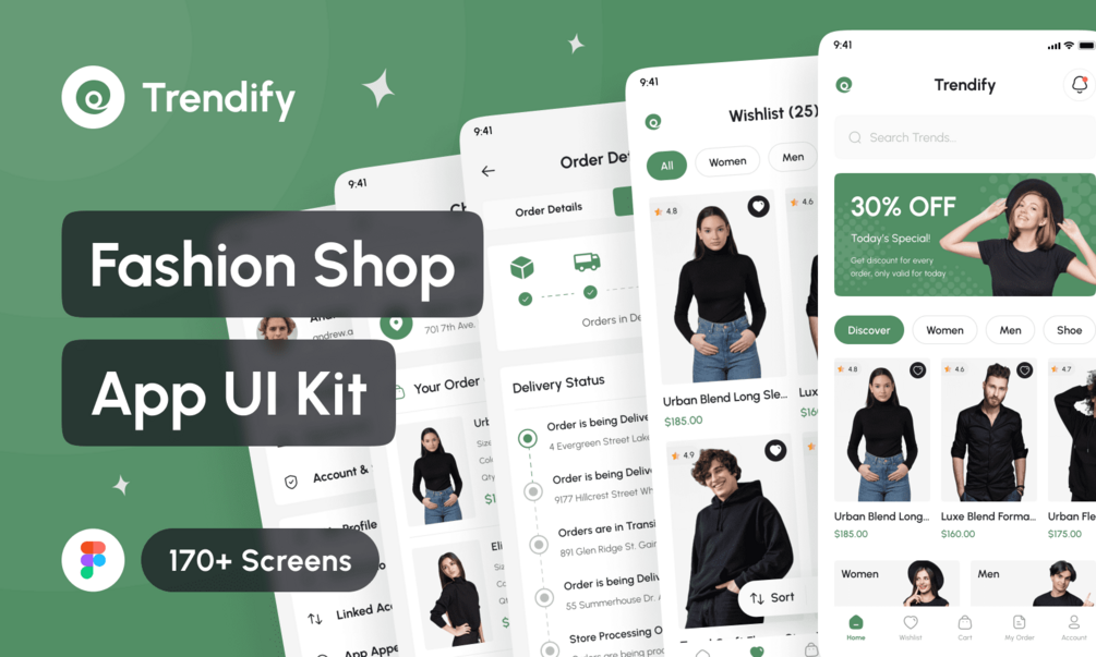 Trendify - Fashion Shop App UI Kit