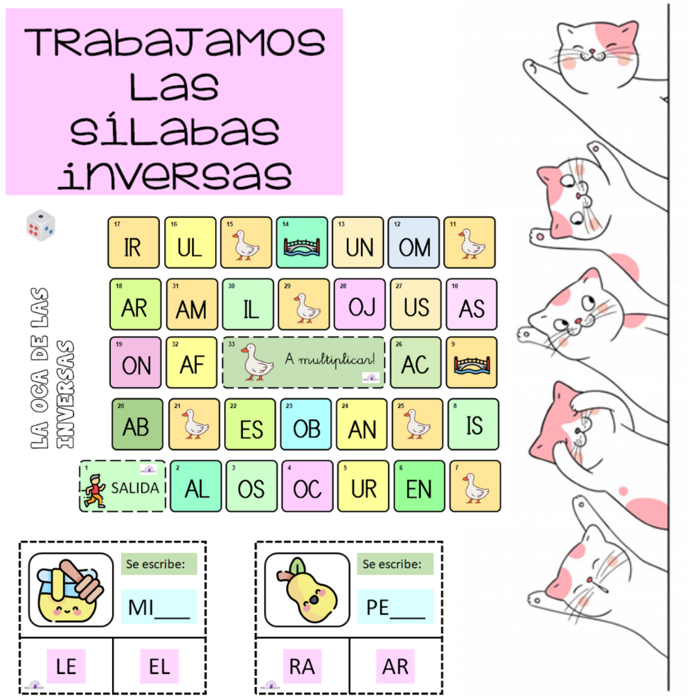 TRABAJAMOS LAS SÍLABAS INVERSAS