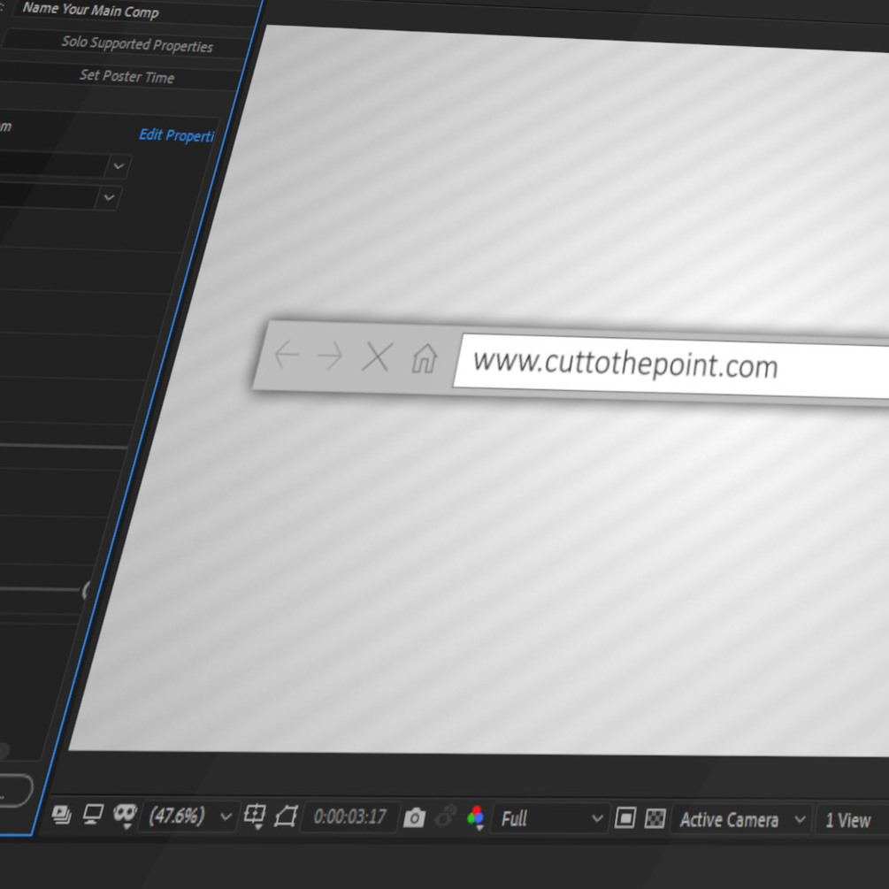 URL Reveal in a Browser - Motion Graphics Template for Premiere Pro