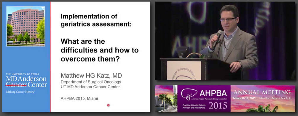 Lunch Symposium: Geriatric and Frailty Evaluation in HPB Surgery: #3 Katz