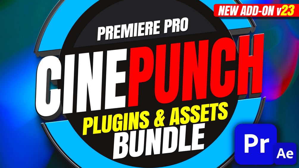 (NEW!) CINEPUNCH Premiere Pro Effects, Plugins, Assets Super Bundle