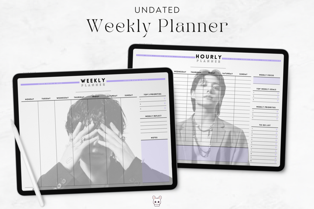 Jungkook's 'Seven' Weekly-Hourly Planner | GoodNotes, Notability, iPad ...