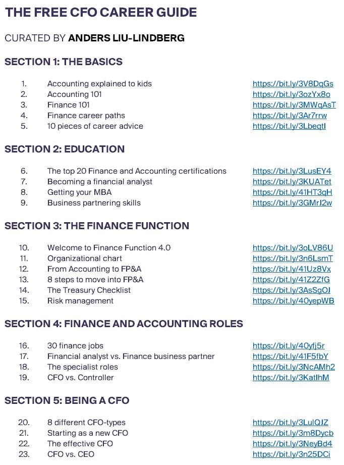The CFO Career Guide