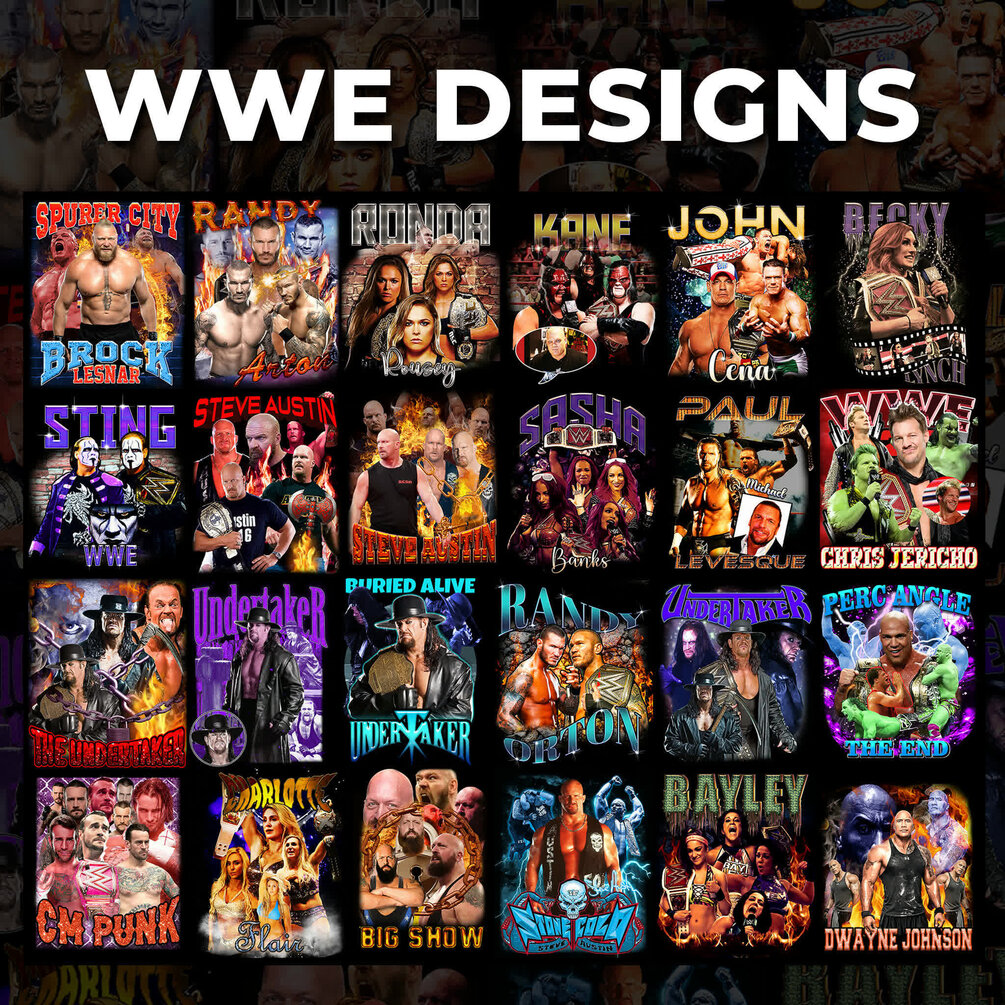 25 Wrestling Designs T-shirt designs Sublimation designs screenprinting ...