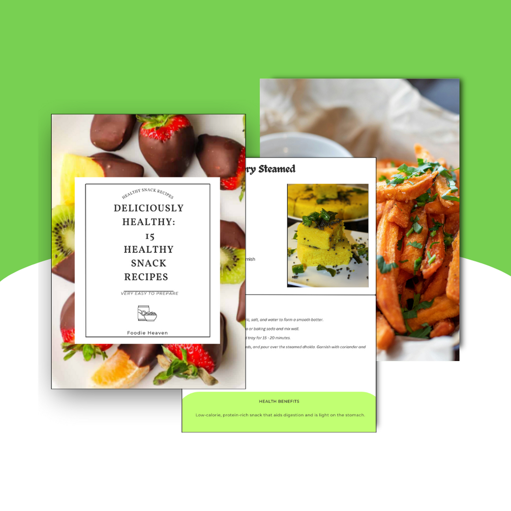 Deliciously Healthy: 15 Healthy Snack Recipe