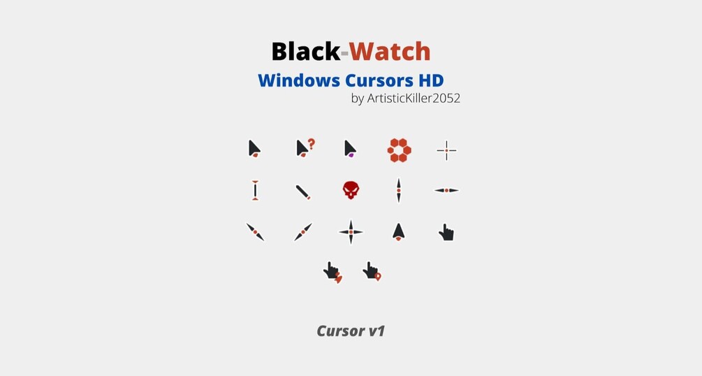 Black-Watch v1 Cursor HD Windows 11/10/7